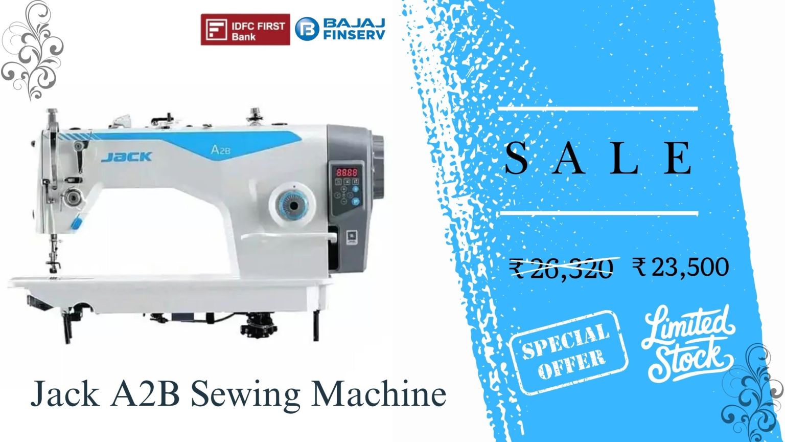 Jack A2B-C Single Needle Industrial Sewing Machine